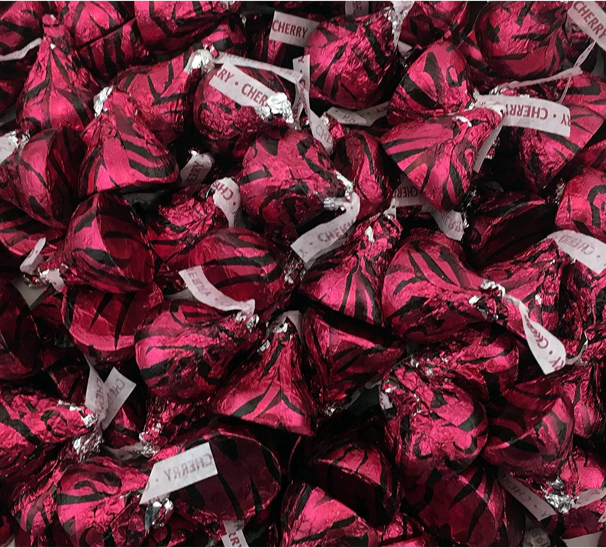 Amazon.com : HERSHEY'S KISSES Cherry Cordial Flavored, Christmas Candy ...