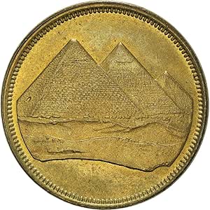 Amazon.com: Egyptian 5 Qirsh | Piastres Coin | KM622 | 1984 | Arab Republic of Egypt | Pyramids ...