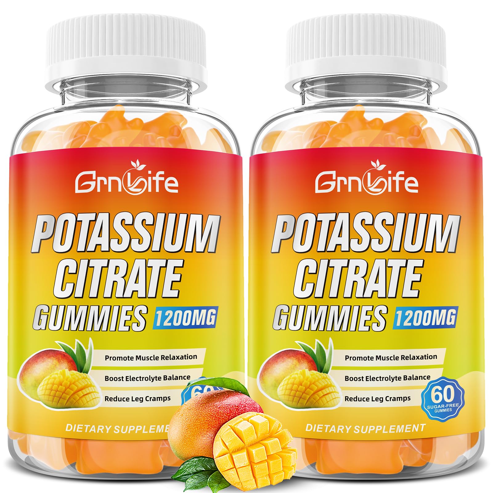 Amazon.com: Potassium Citrate Gummies, High Potassium Supplement ...