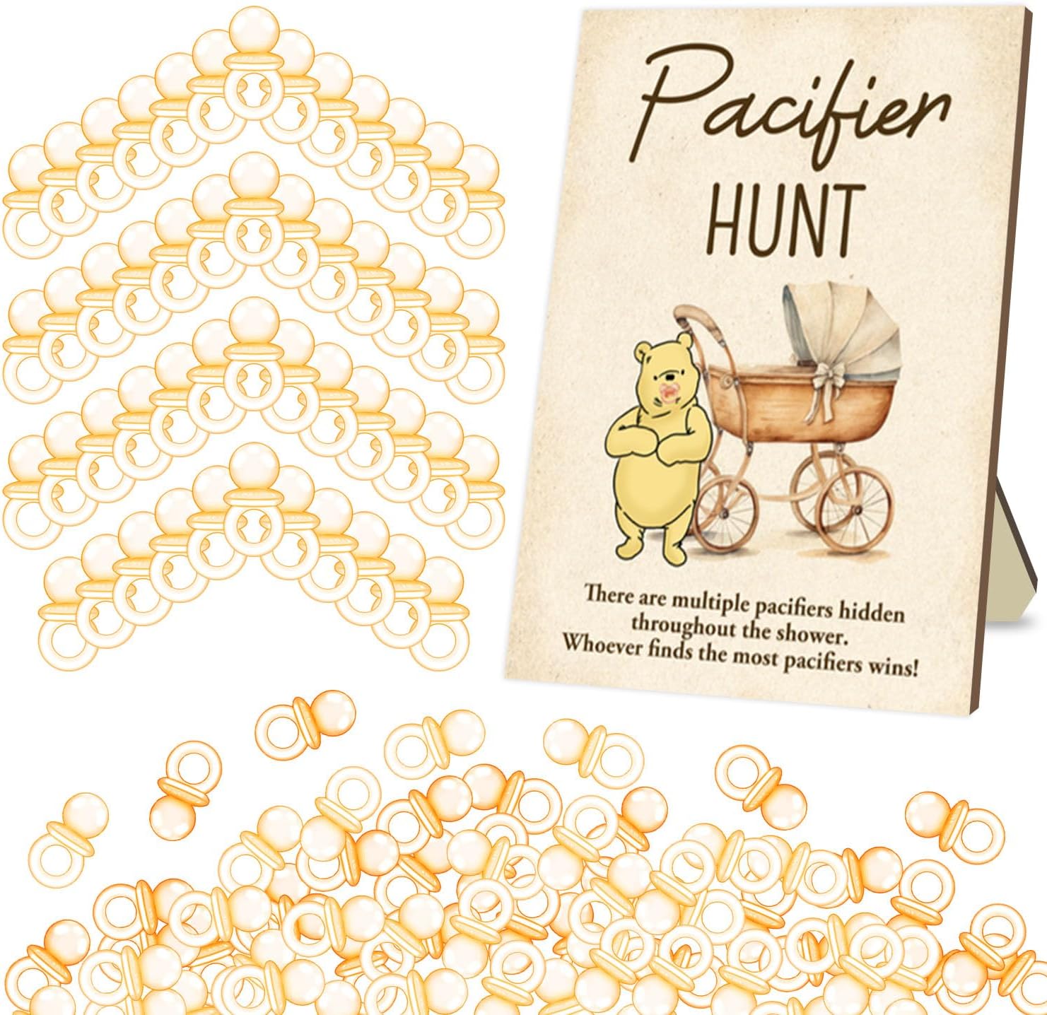 Amazon.com: Winnie Baby Shower Games-Pacifier Hunt Baby Shower Games ...