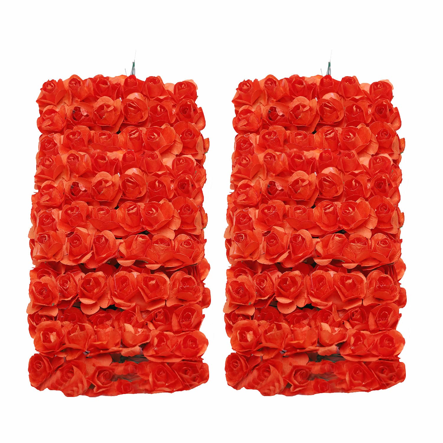 Amazon.com: Worldoor 144pcs Fake Mini Artificial Paper Rose Flower ...