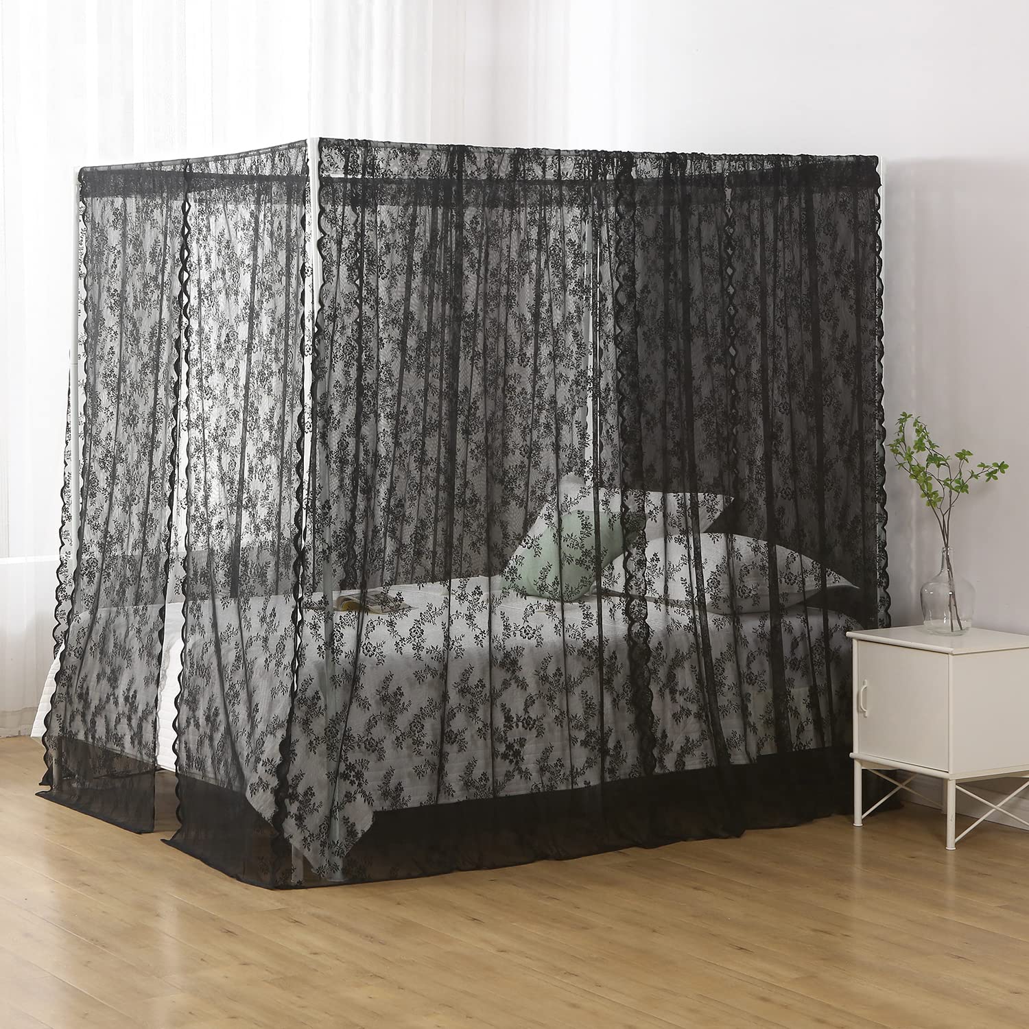 Black Lace Bed Canopy