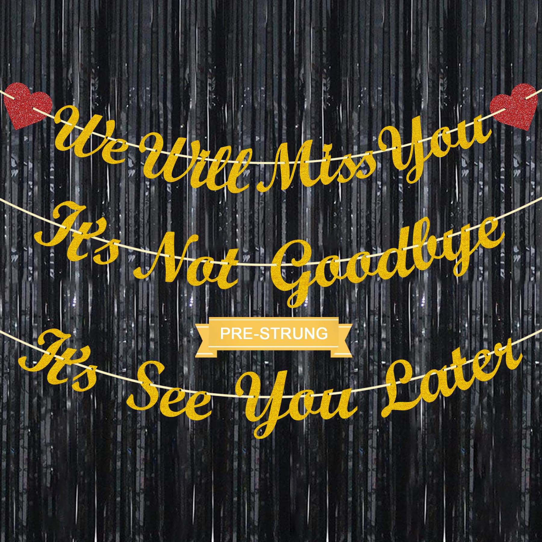 Amazon.com: Gifloon We Will Miss You Banner It’s Not Goodbye It’s See You Later Banner, Pre ...