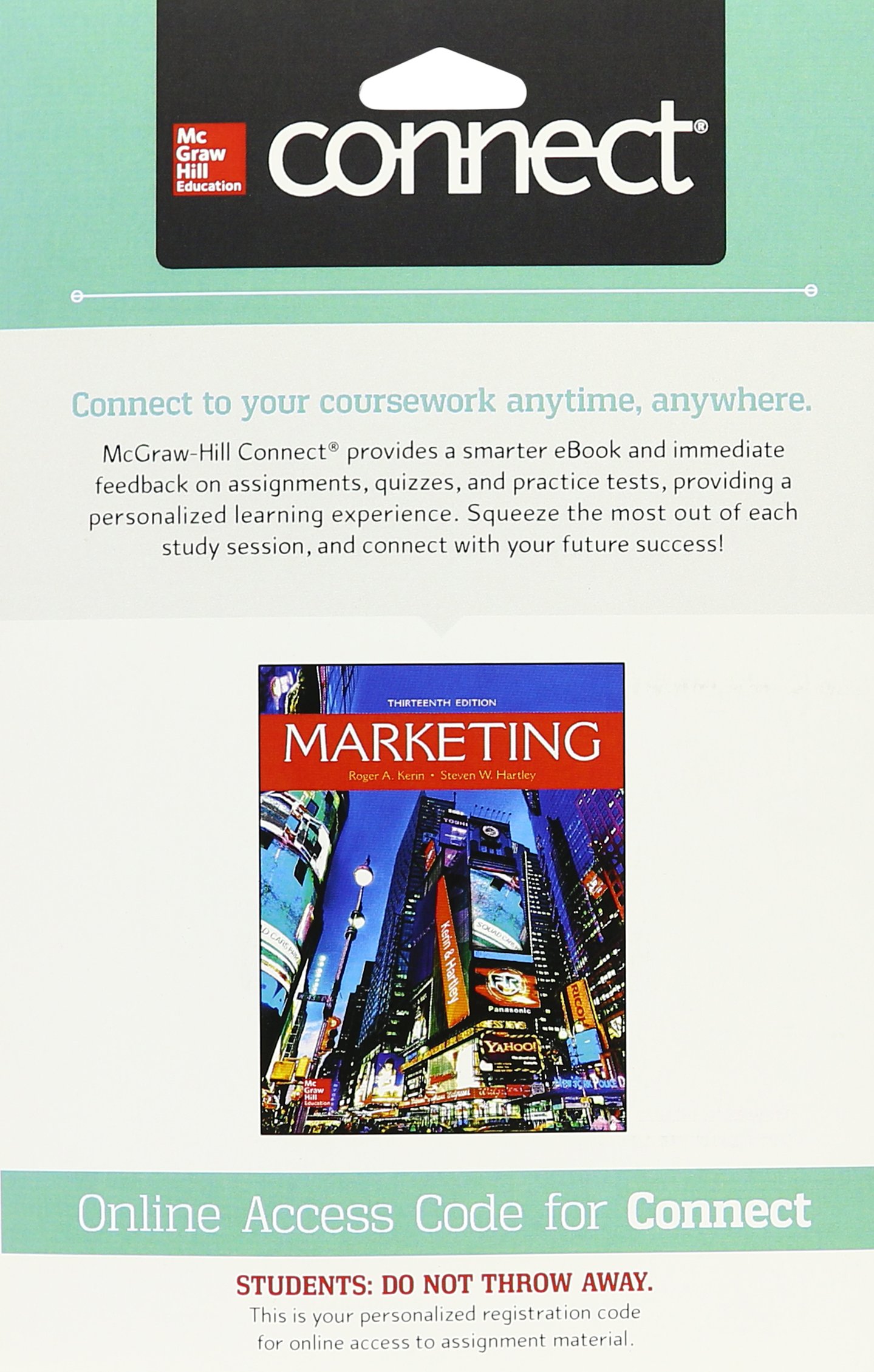 Amazon.com: Connect 1-Semester Access Card for Marketing: 9781259737961 ...