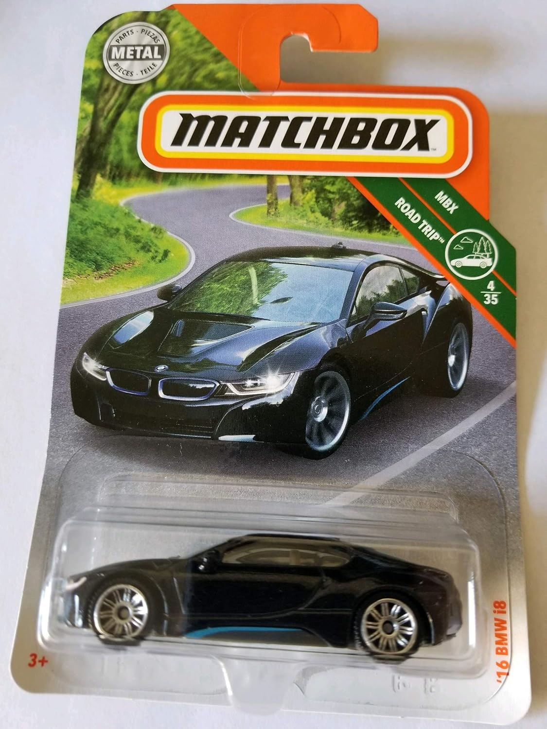 Amazon.com: Matchbox 2018 MBX Road Trip 4/35 - '16 i8 (Black) : Toys ...