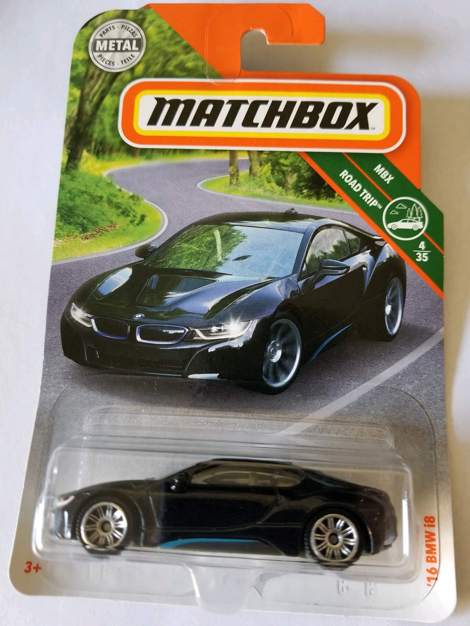 Amazon.com: Matchbox 2018 MBX Road Trip 4/35 - '16 i8 (Black) : Toys ...