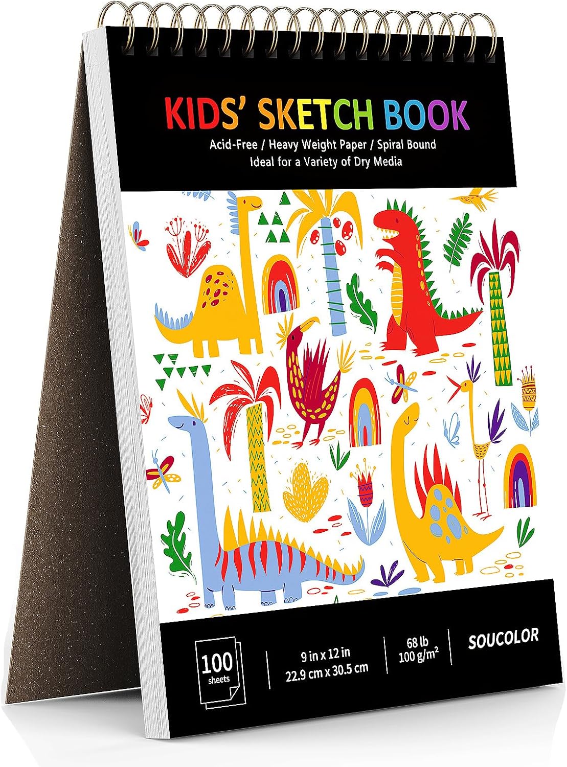 Soucolor Sketch Book for Kids – 9" x 12", 100 Sheets of Acid-Free ...