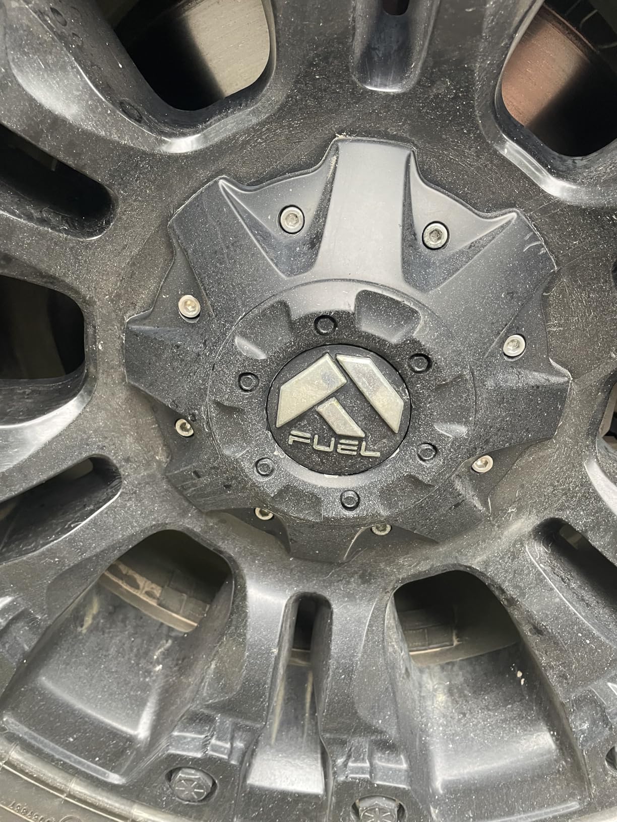 Amazon.com: Fuel Wheels Flat Black with Screws Center Cap (Qty 1 ...