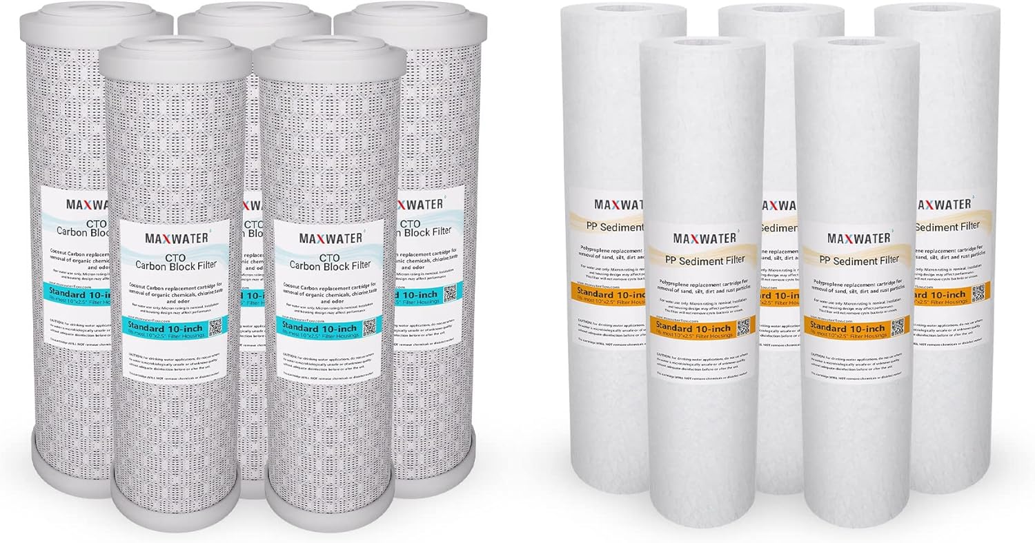 Amazon.com: (10 Pack) Reverse Osmosis Replacement Filters 5 Micron Melt ...