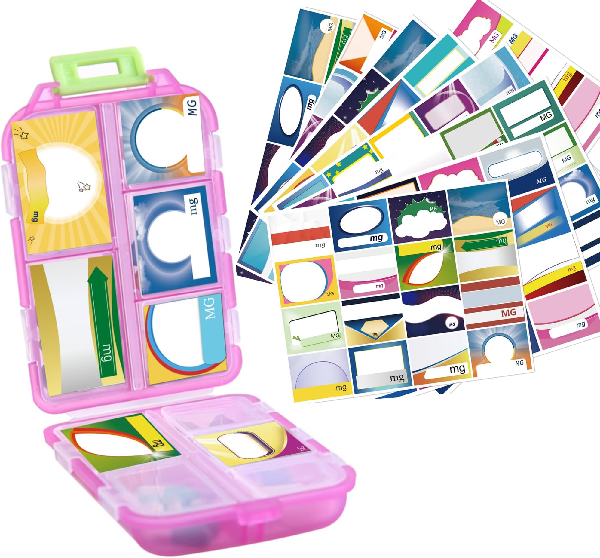 Amazon.com: Zuihug 1Pack Travel Pill Organizer - 10 Compartments Pill ...