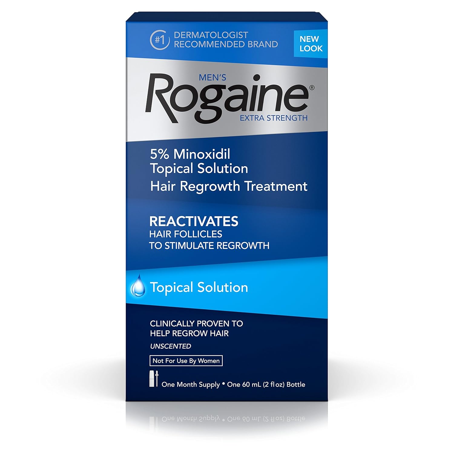 Amazon.com: Men's Rogaine Extra Strength 5% Minoxidil Topical Solution ...