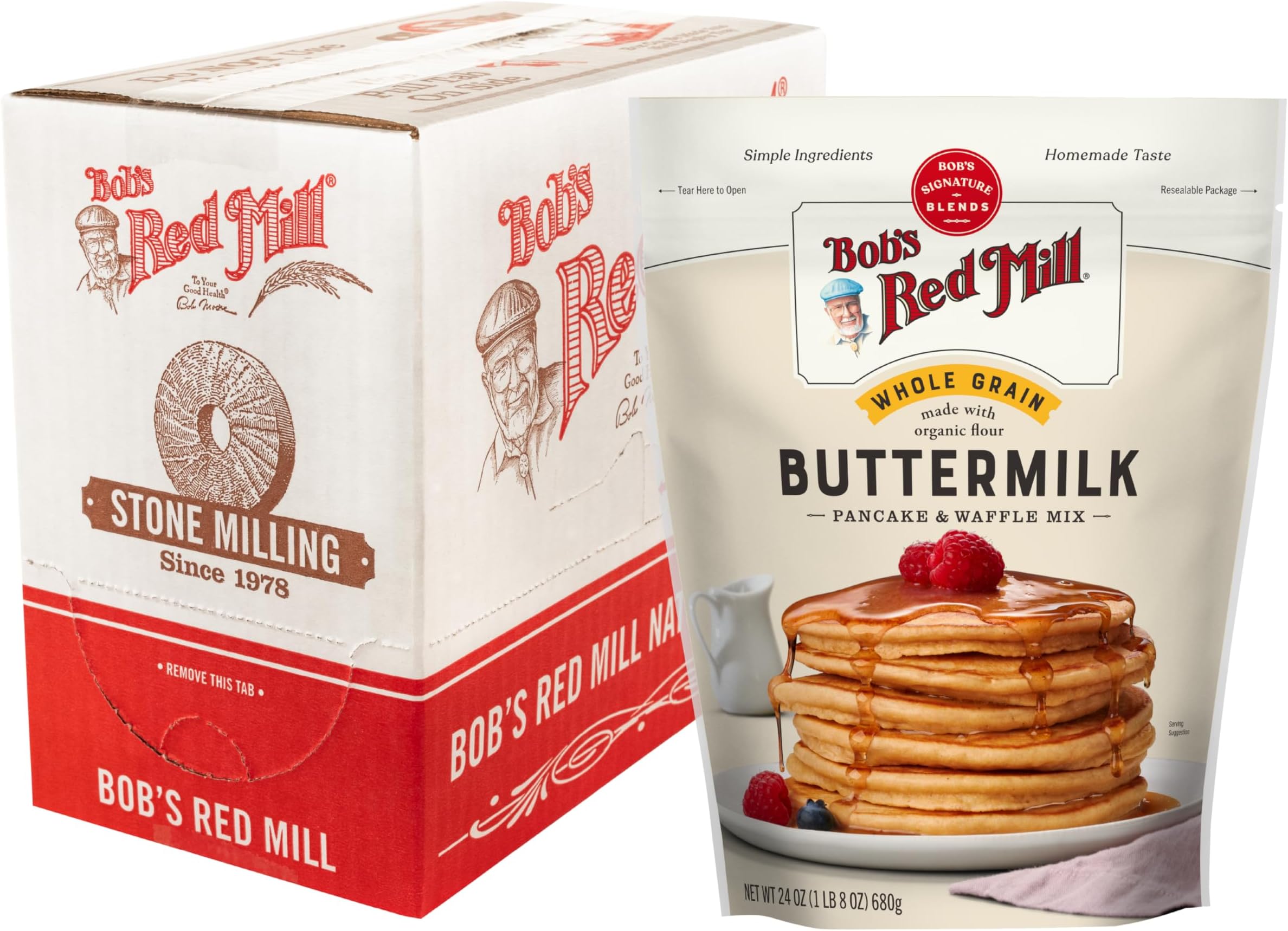 Amazon.com : Pearl Milling Company Buttermilk Pancake and Waffle Mix ...