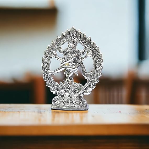 Amazon.com: ZenithCart Aluminium India Metal Shiva Idol Natraj Statue ...