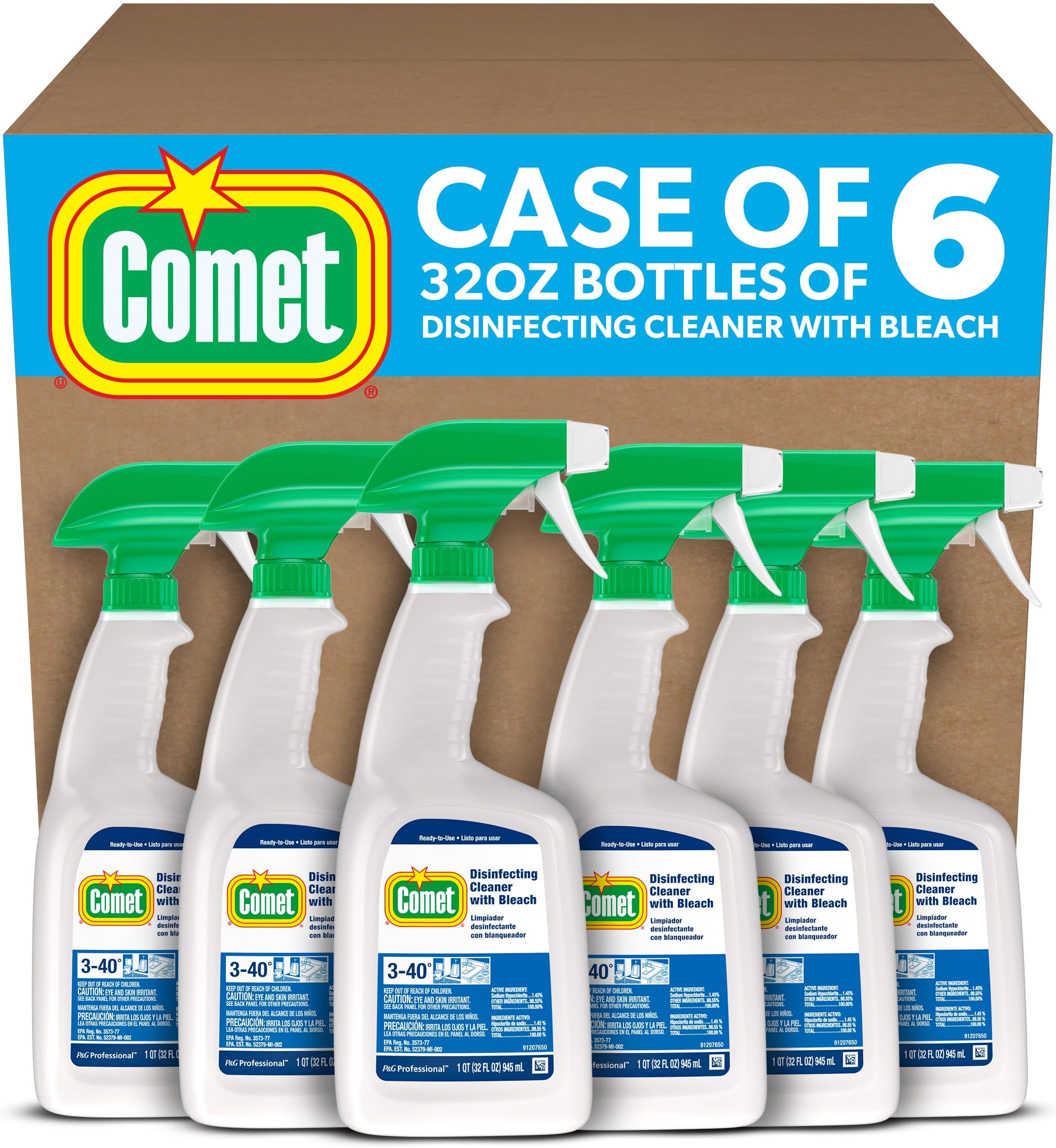 Amazon.com: Comet Bathroom Cleaner Spray - 32 oz - 2 pk : Health ...