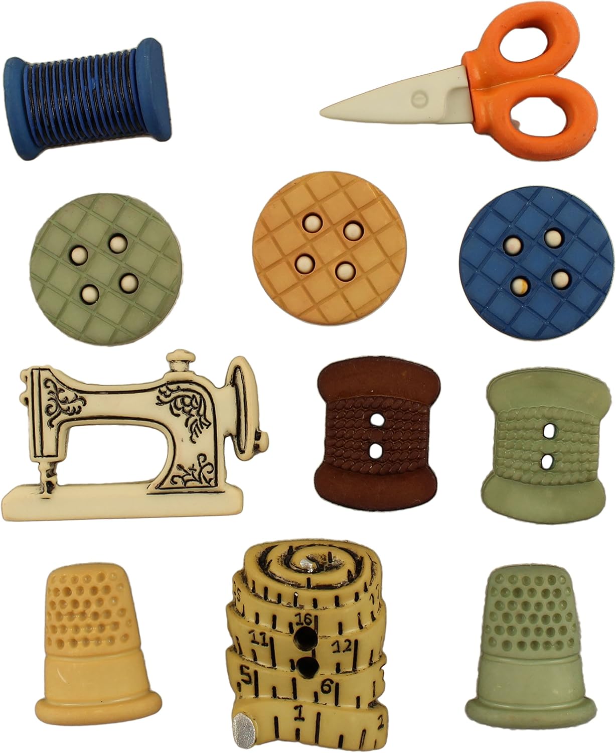 Amazon.com: Buttons Galore Craft & Sewing Buttons - Sewing - 3 Packs ...