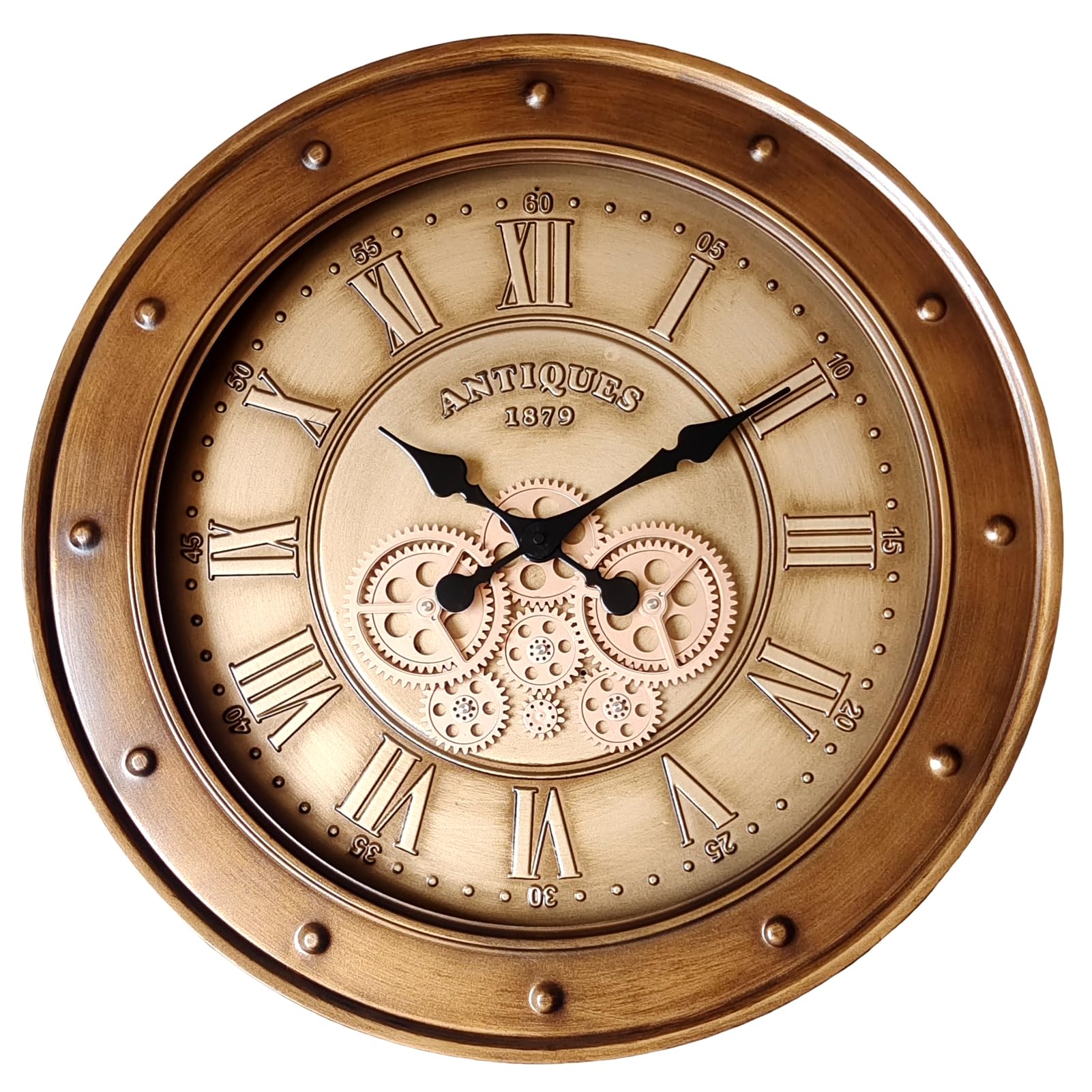 Amazon.com: Ddysins 24" Wall Clock with Real Moving Gears, Large ...