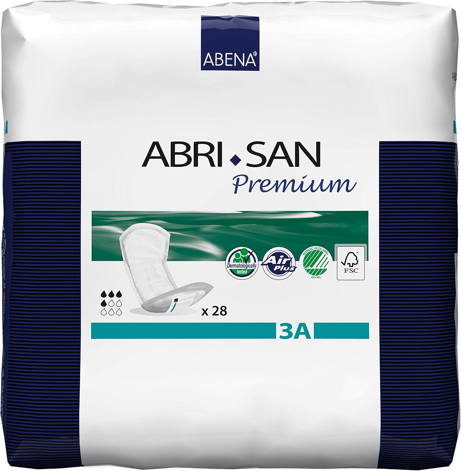 Abena Abri-san Premium Incontinence Pads, Size 3a - Mini, (7 Packs Of ...