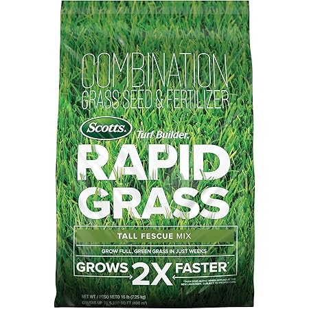 Amazon.com : Scotts Turf Builder Rapid Grass, Grass Seed Sun and Shade ...