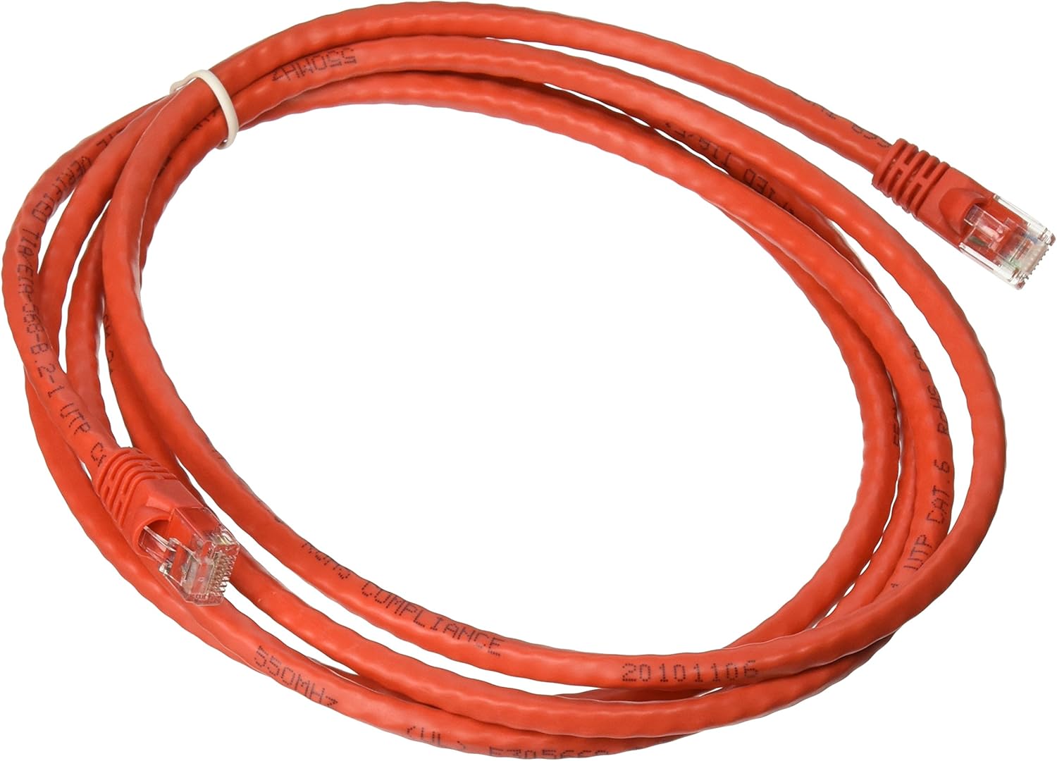 Amazon.com: Cables Unlimited Cat6 Crossover UTP Cable 7 Feet Red ...