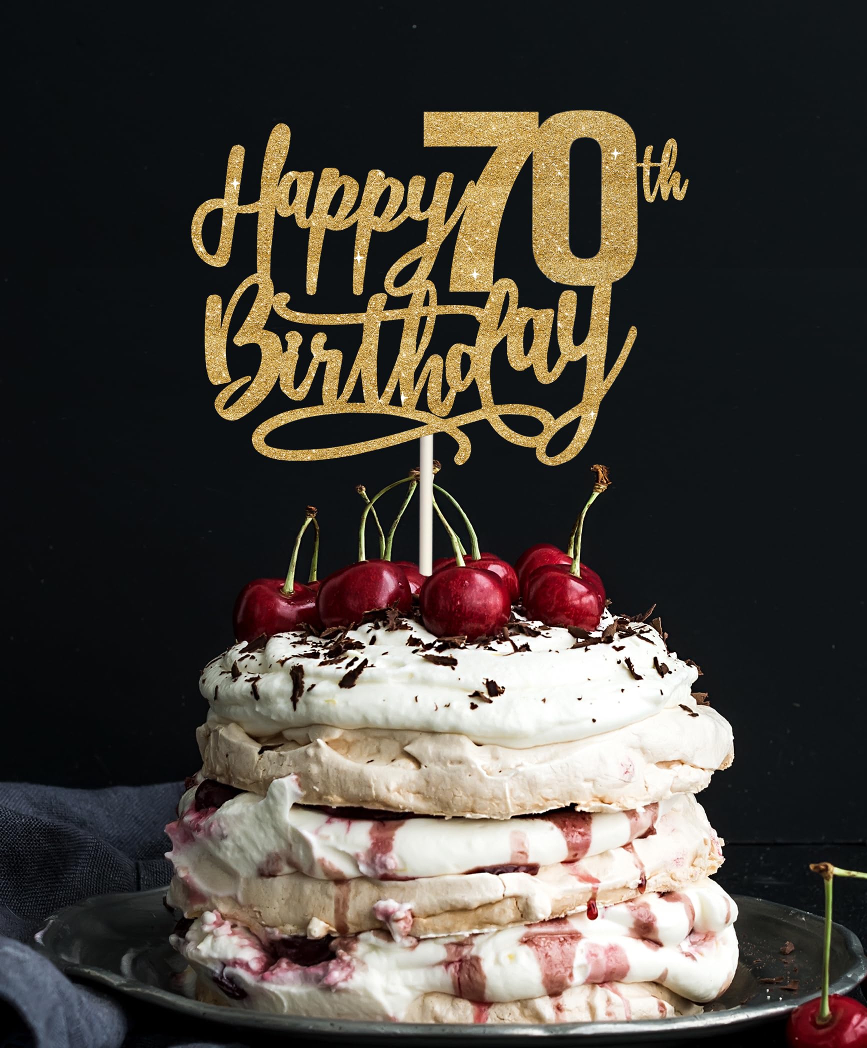 Snapklik.com : 70 Birthday Cake Toppers, 70th Birthday Decorations ...