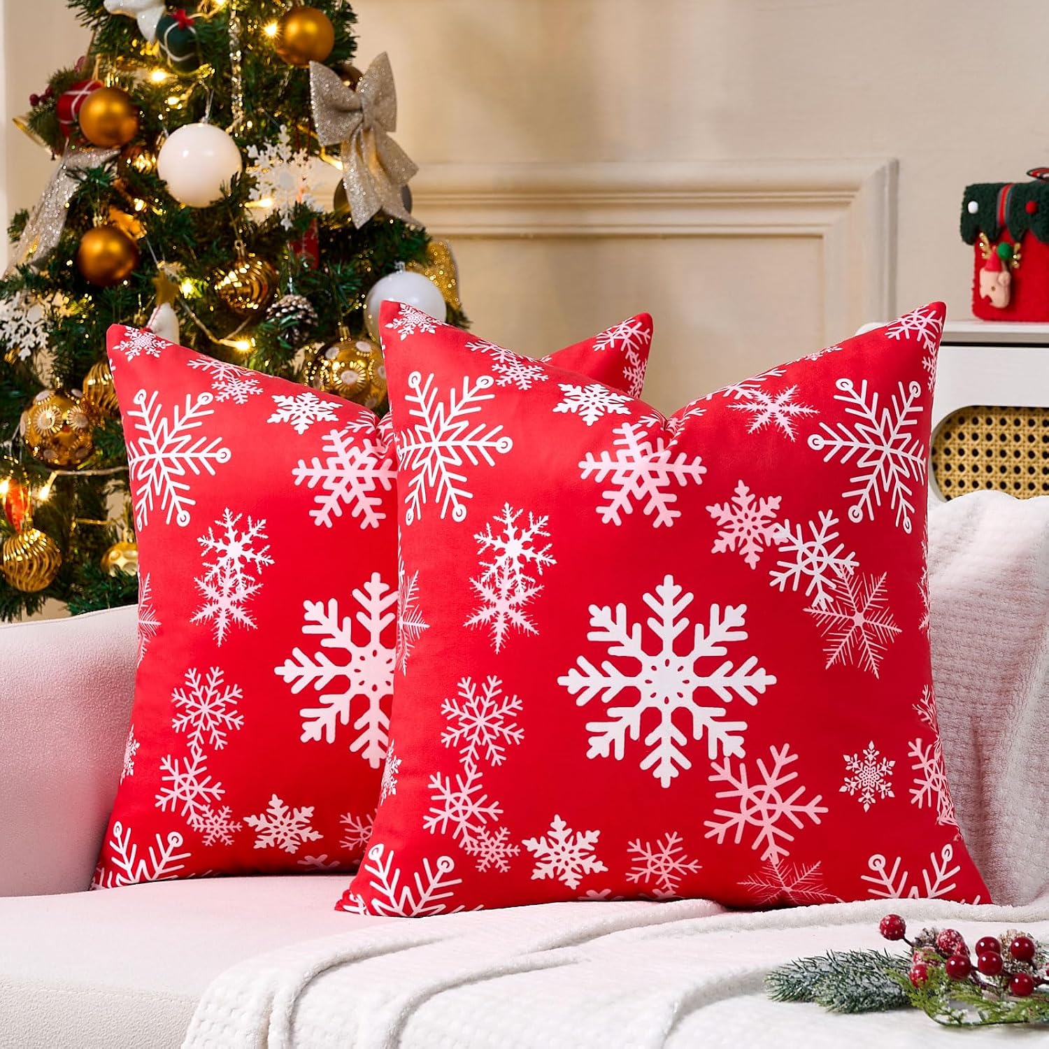 Christmas Pillow Covers 16x16null