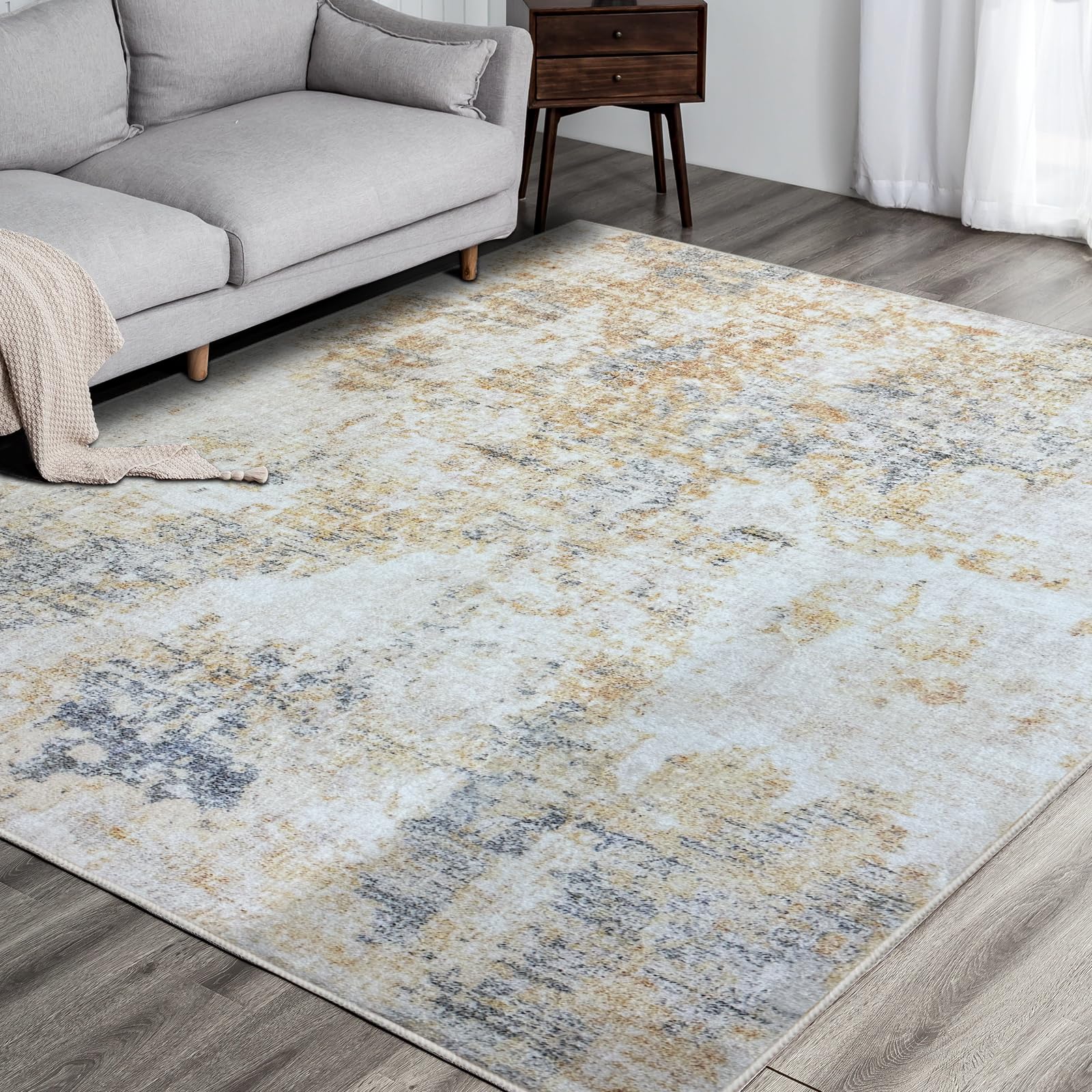 Safunion Area Rug Modern Abstract Rugs for Living Room Bedroom Dining ...