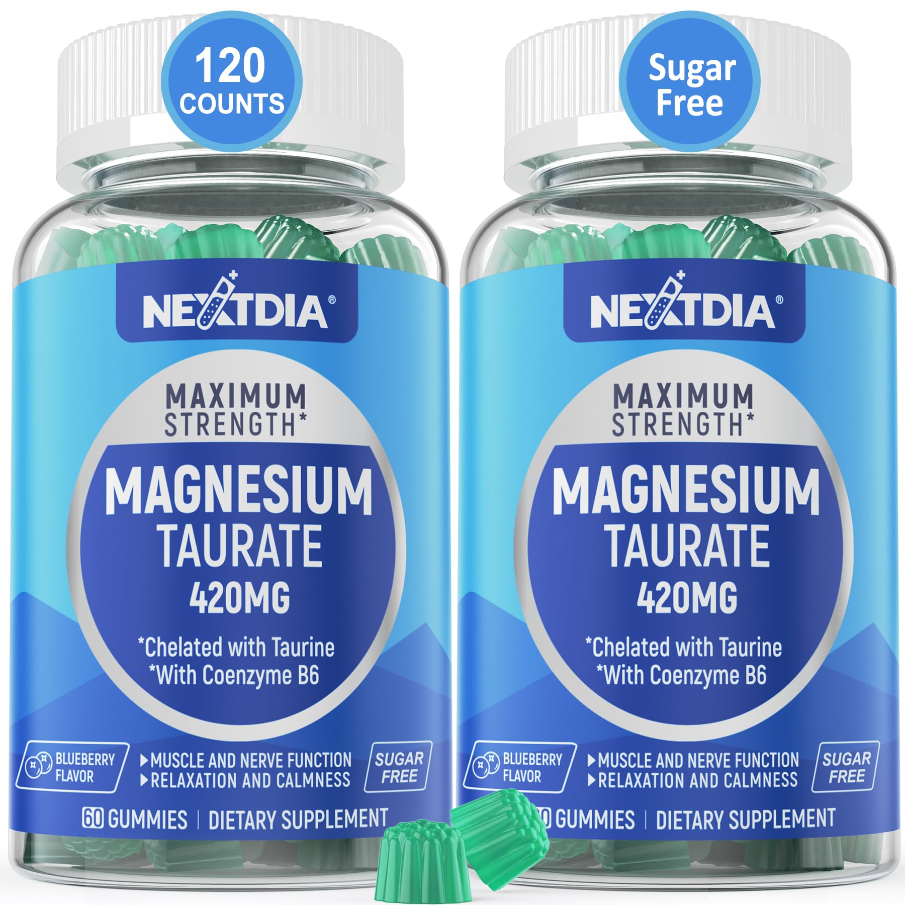 Amazon.com: Magnesium Taurate 420mg + Vitamin B6 for Enhanced ...