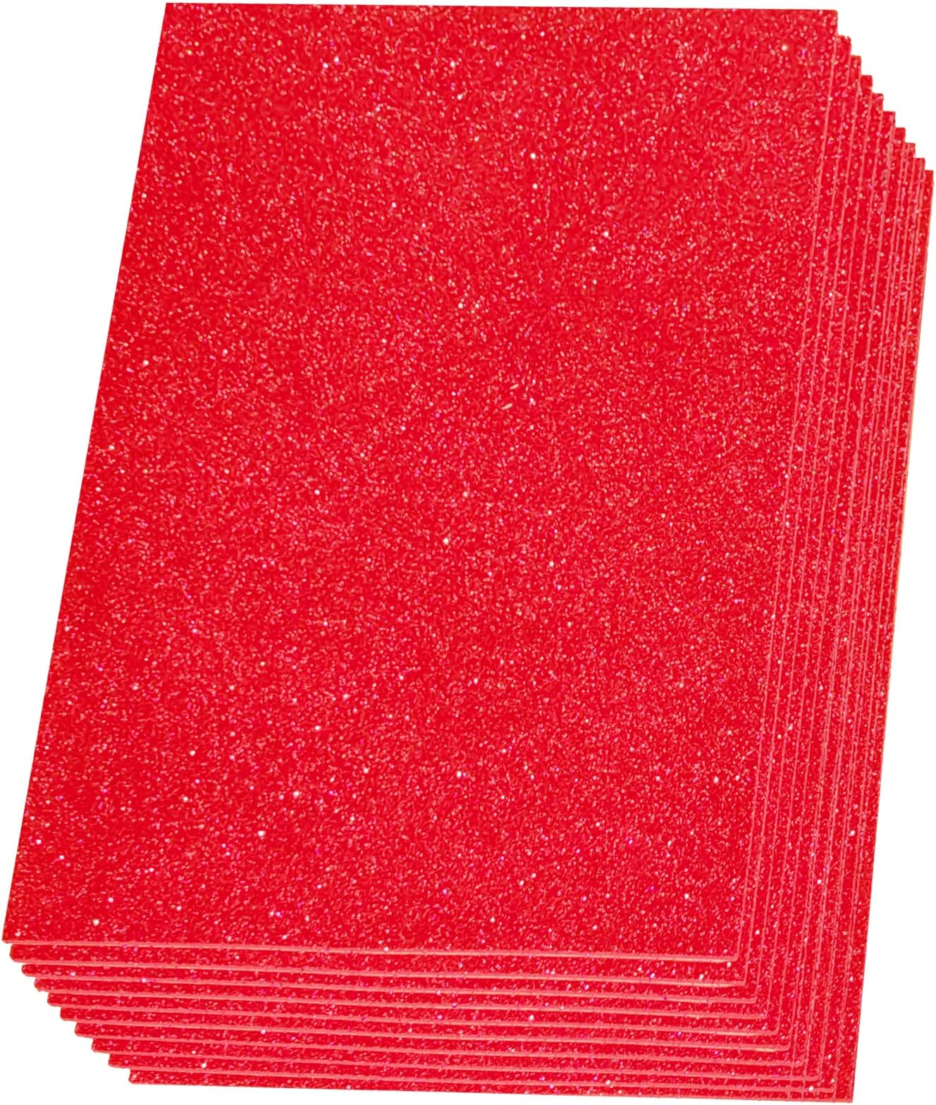 Amazon.com: SALEMAR Red Glitter Foam Sheets for Christmas, 10 Packs ...