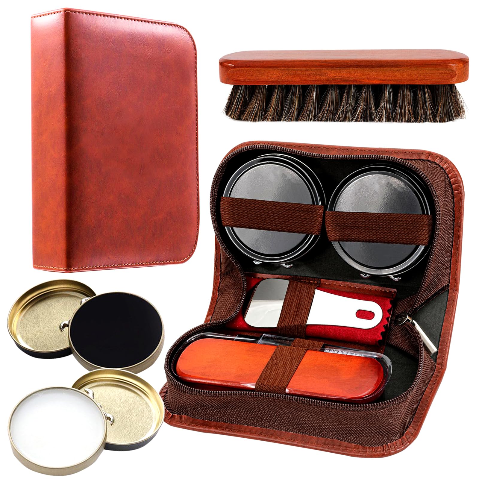 Wilbeva Leather Shoe Polish Kit for Men&Women, Leather Shoe Shine ...