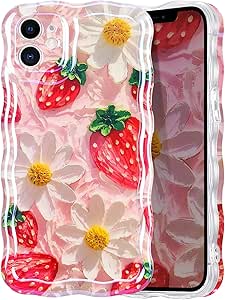 Amazon.com: Lovmooful Compatible for iPhone 11 Case Cute Colorful Retro Oil Painting Printed ...