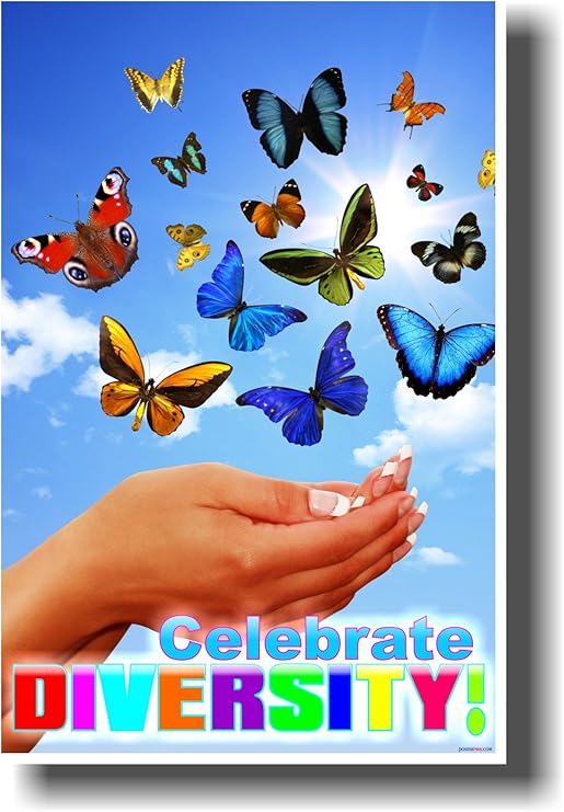 Amazon.com: Celebrate Diversity - Classroom Motivational Poster ...