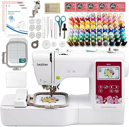 Amazon.com: Brother PE545 4" x 4" Embroidery Machine with Accessories ...