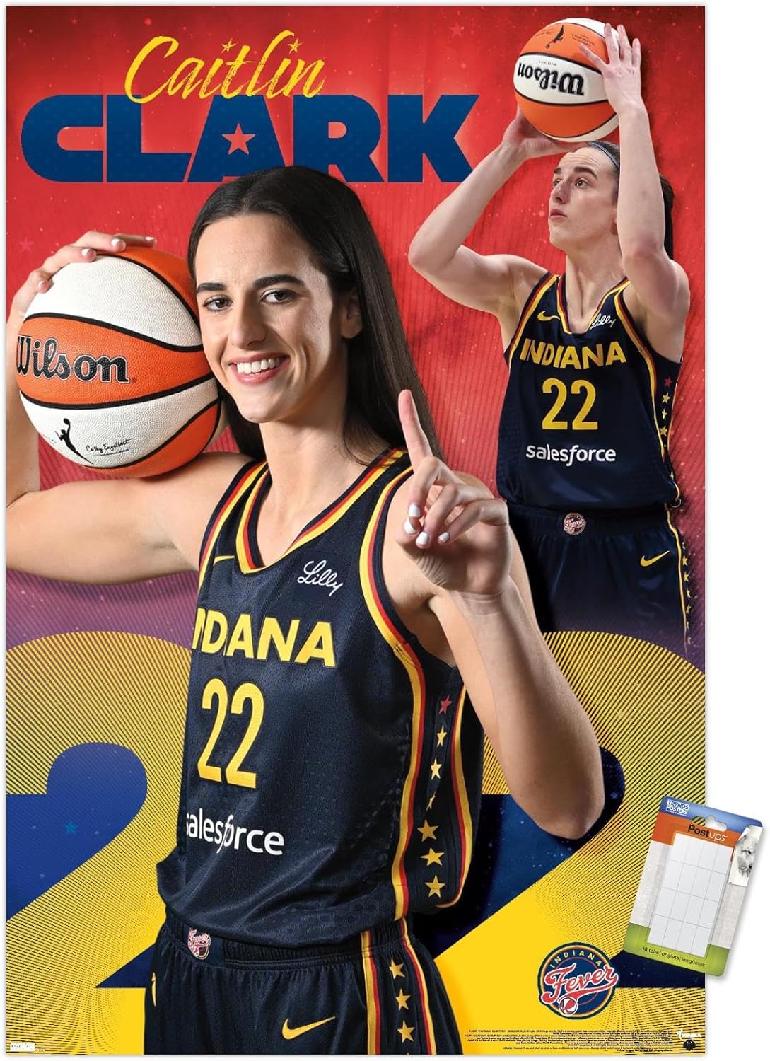 Amazon.com: Trends International WNBA Indiana Fever - Caitlin Clark 24 ...