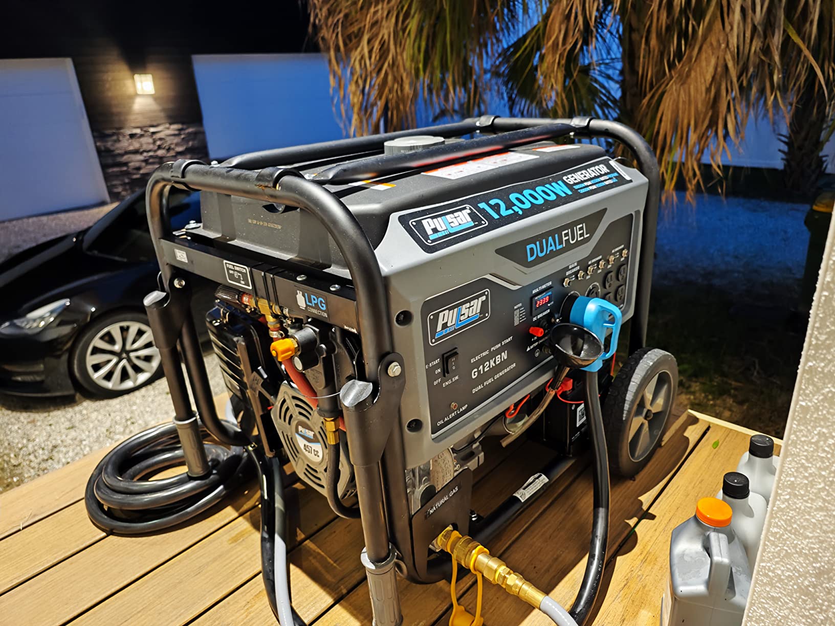 $83/mo - Finance Pulsar G12KBN Heavy Duty Portable Dual Fuel Generator ...