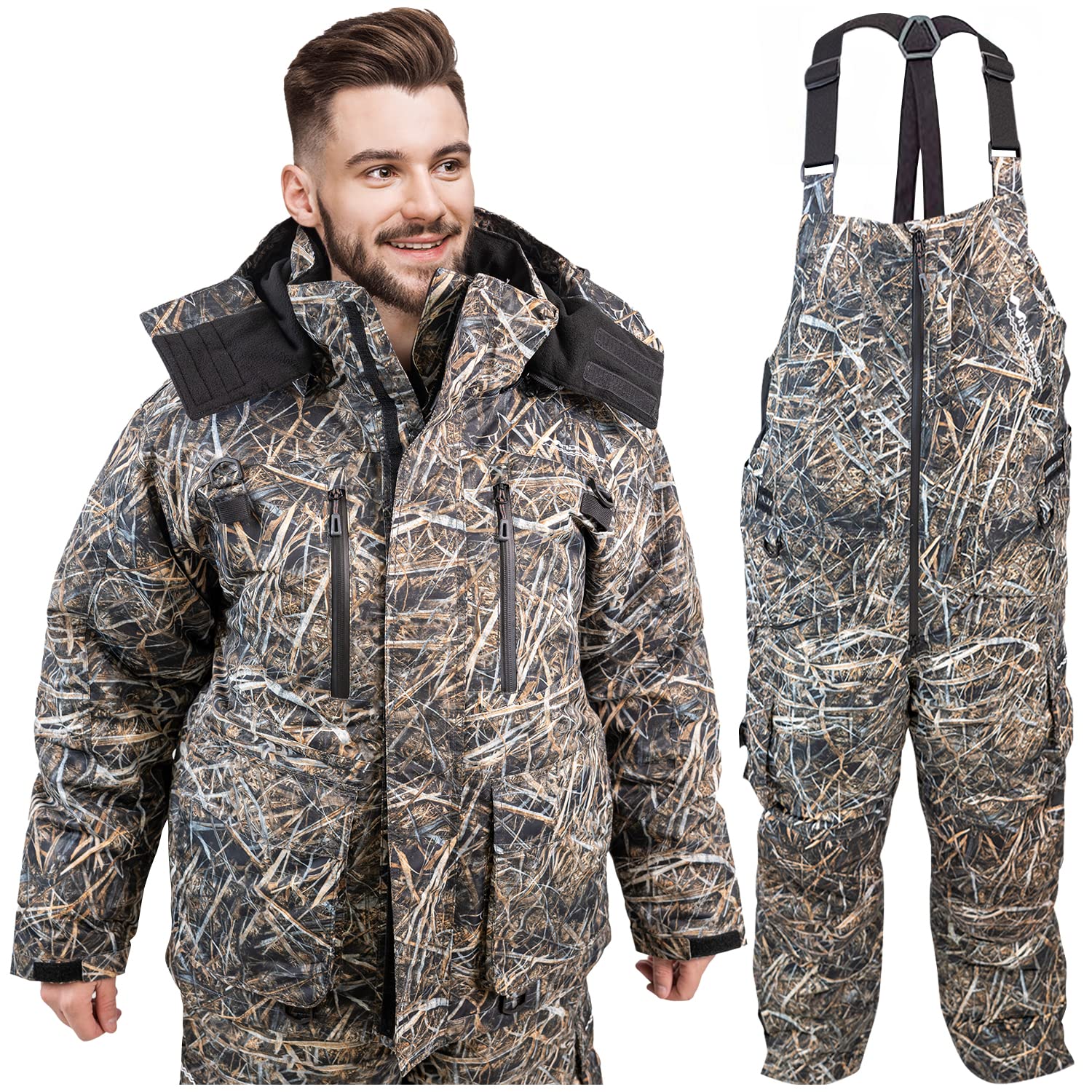 Snapklik.com : WindRider Hayward Insulated Bib & Jacket (Mens 3-in-1 ...