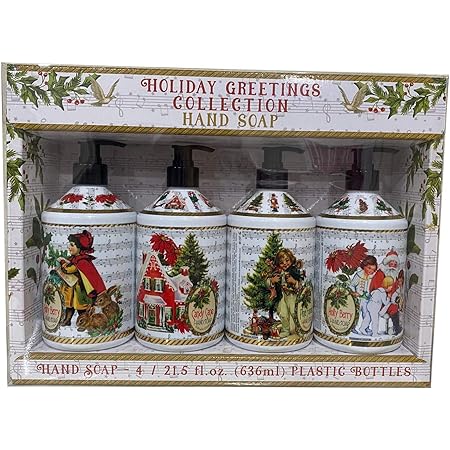 Amazon.com : Home & Body Holiday Greetings Hand Soap, 8-pack 21.5 fl oz ...