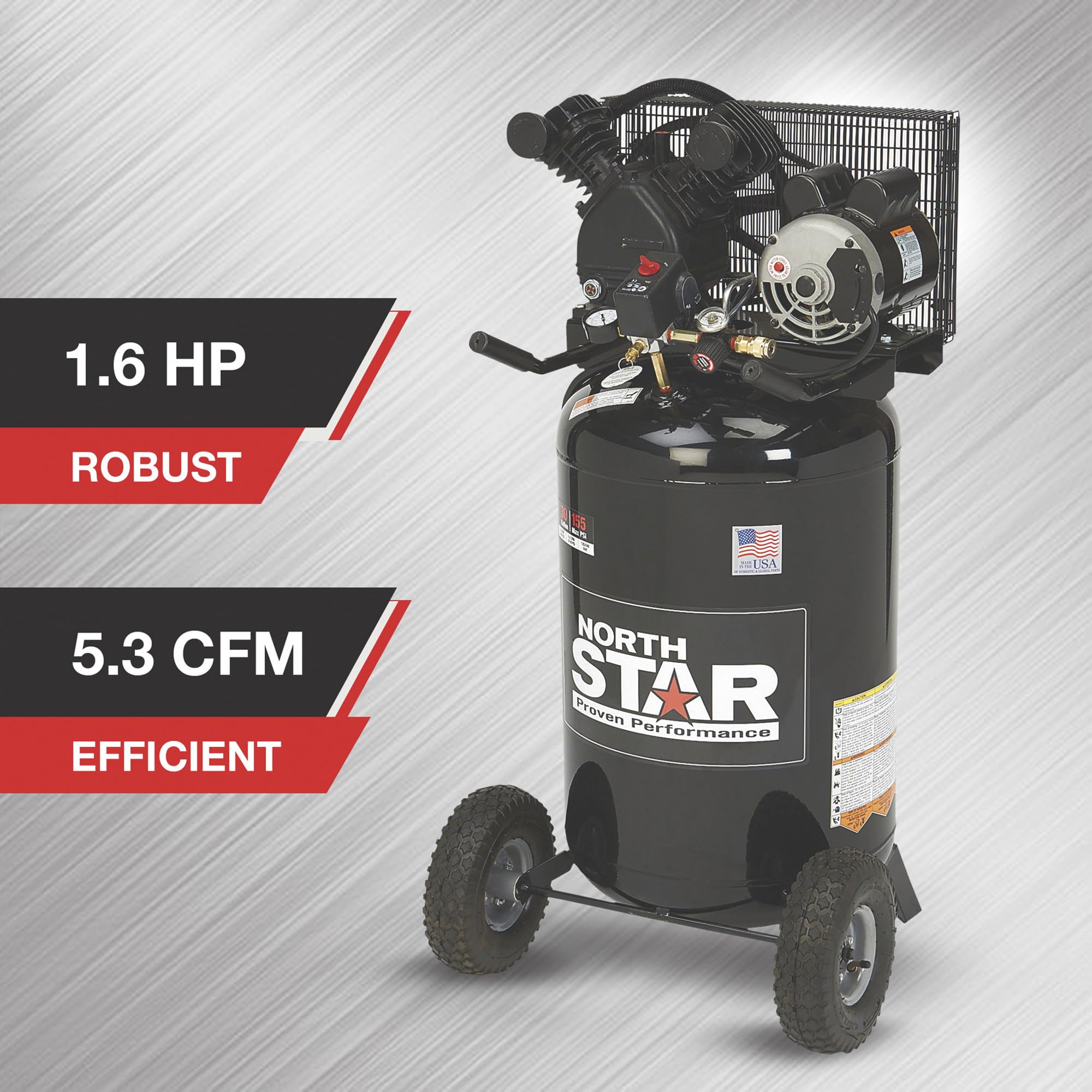 Ultra Quiet Air Compressor NorthStar Electric Air Compressor - 1.5 HP ...
