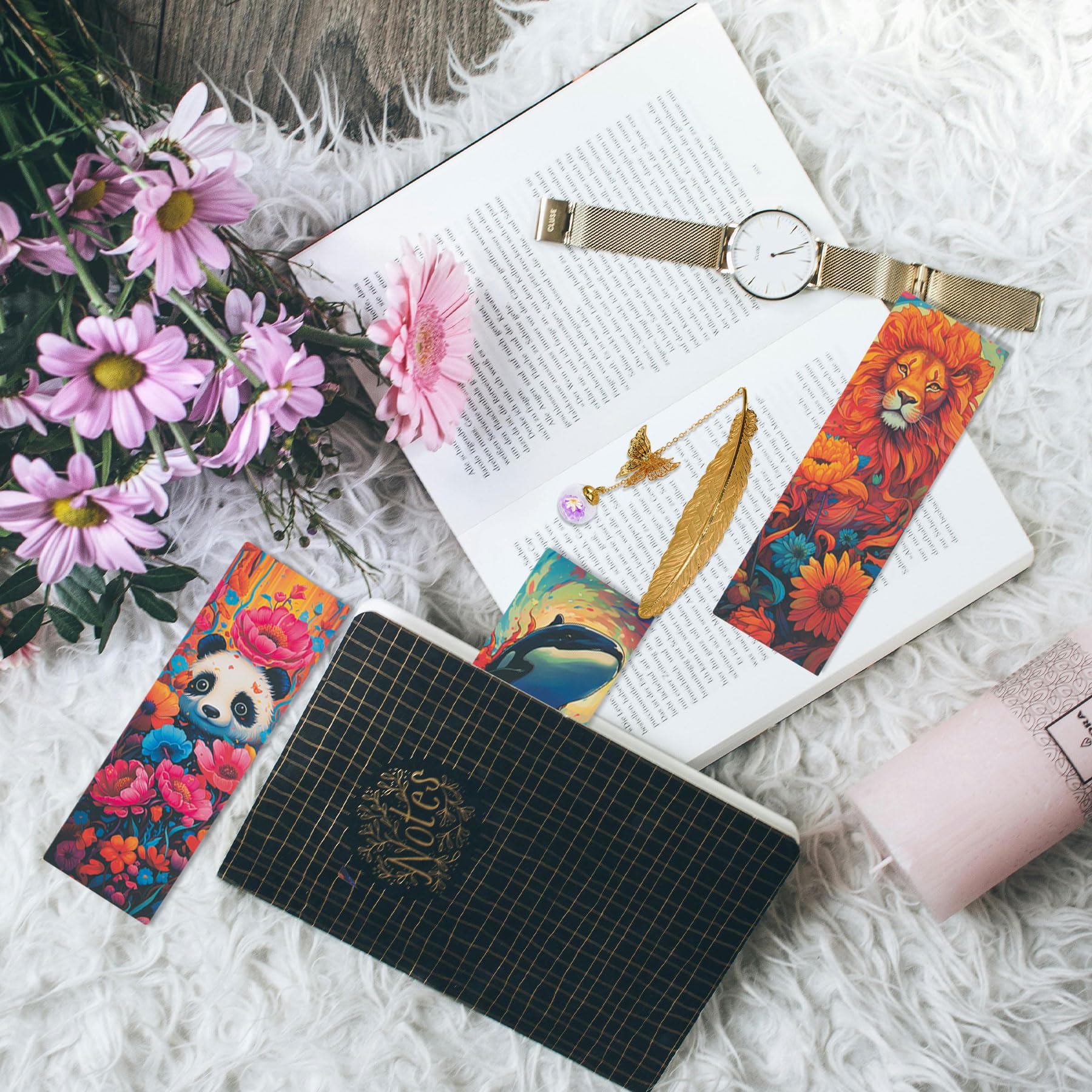 Snapklik.com : Knana 30Pcs Animal World Bookmarks Paper Bookmarks For ...