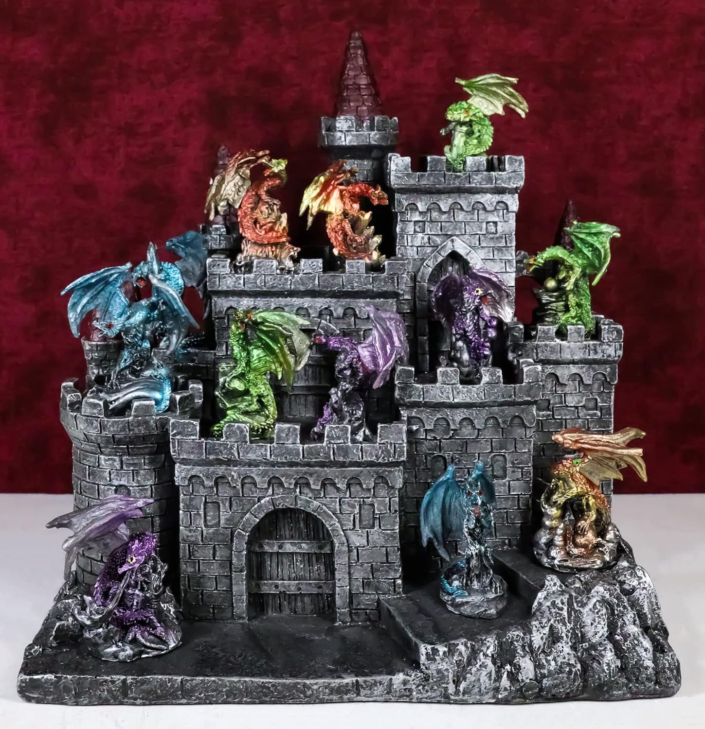 Amazon.com: Ebros Gift Medieval Mini Dragons Guarding King's Landing ...