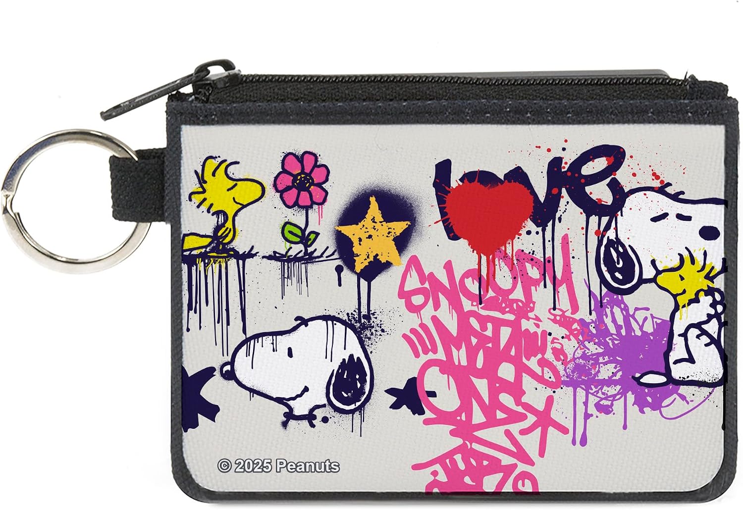 Amazon.com: Buckle-Down Peanuts Wallet, Coin Purse, Peanuts Snoopy and ...