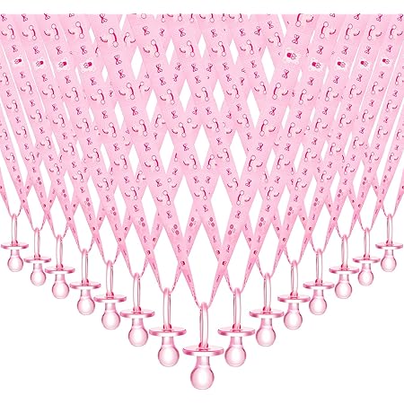 Amazon.com : Chengu 100 Pieces Baby Shower Pacifiers Necklace Cute ...