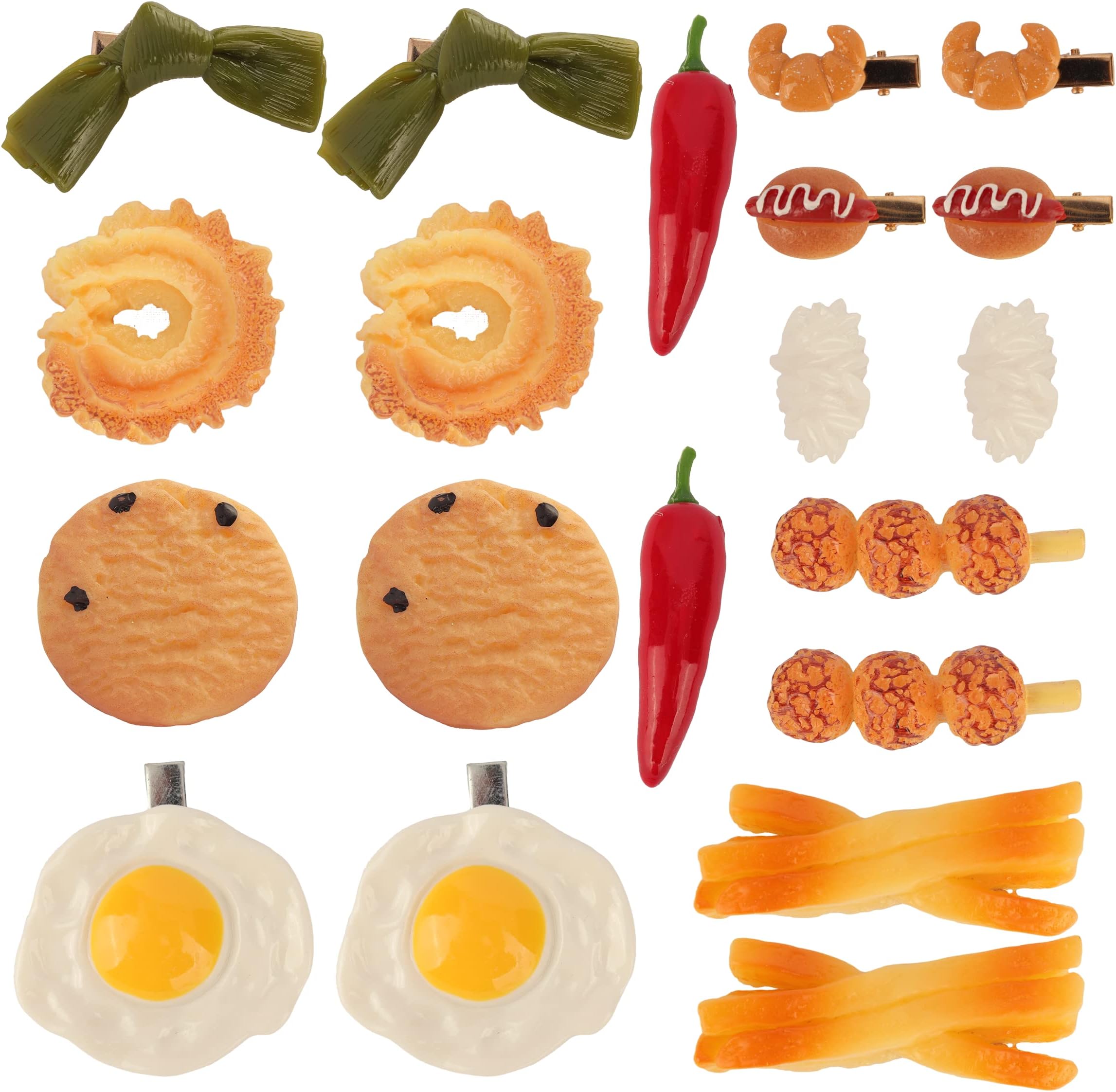 Amazon.com : 5 Pcs Realistic Fried Chicken Wing Hair Clips for Women ...