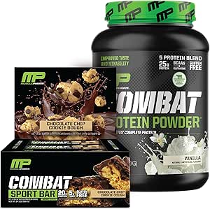 Amazon.com: Muscle Pharm Combat Protein 2lb Vanilla and Combat ...