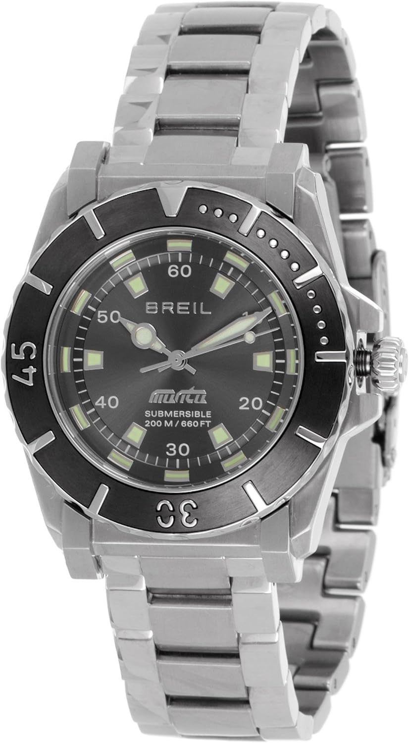 Breil Gents Watch Analogue Quartz TW0734 Silver Stainless Steel Strap ...