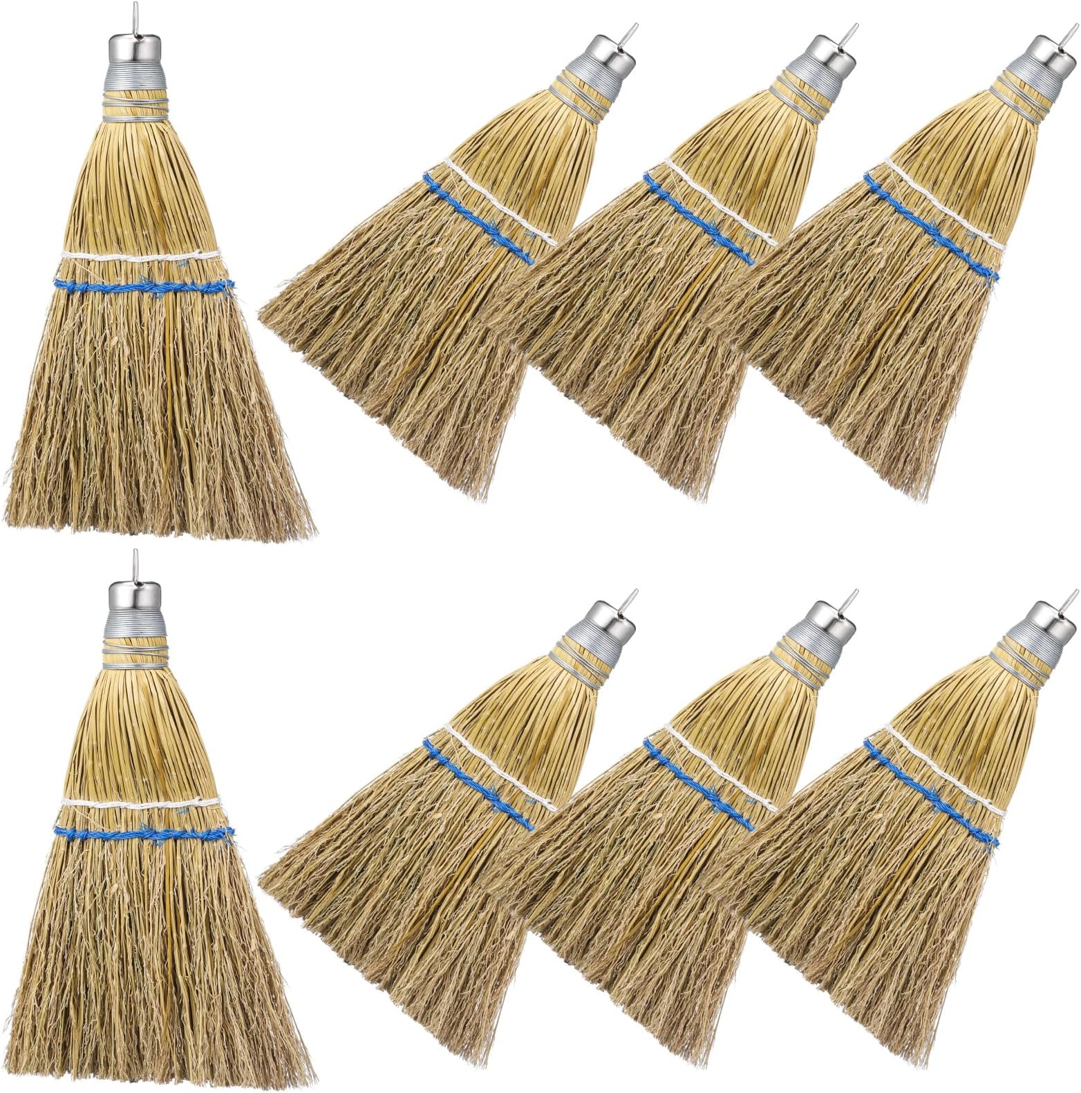 Amazon.com: Suclain 8 Pcs 12 Inch Corn Whisk Broom Mini Corn Broom with ...