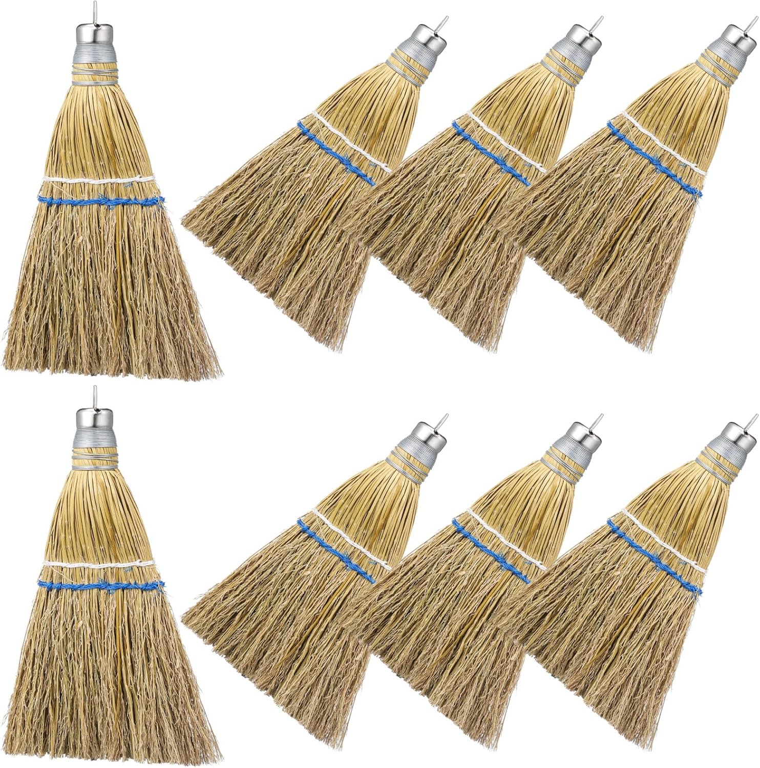 Amazon.com: Suclain 8 Pcs 12 Inch Whisk Broom Hand Held Mini Corn Straw ...
