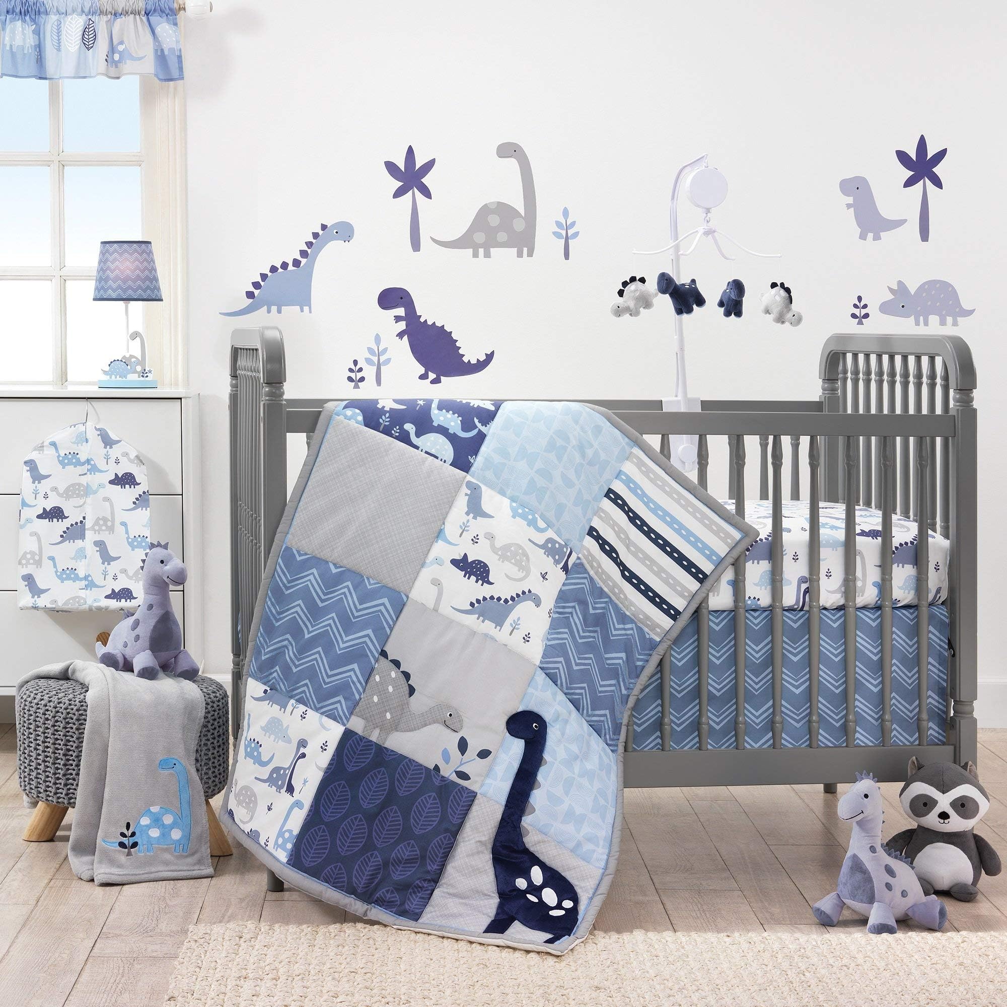 Amazon.com : Bedtime Originals Roar Dinosaur 3 Piece Crib Bedding Set ...