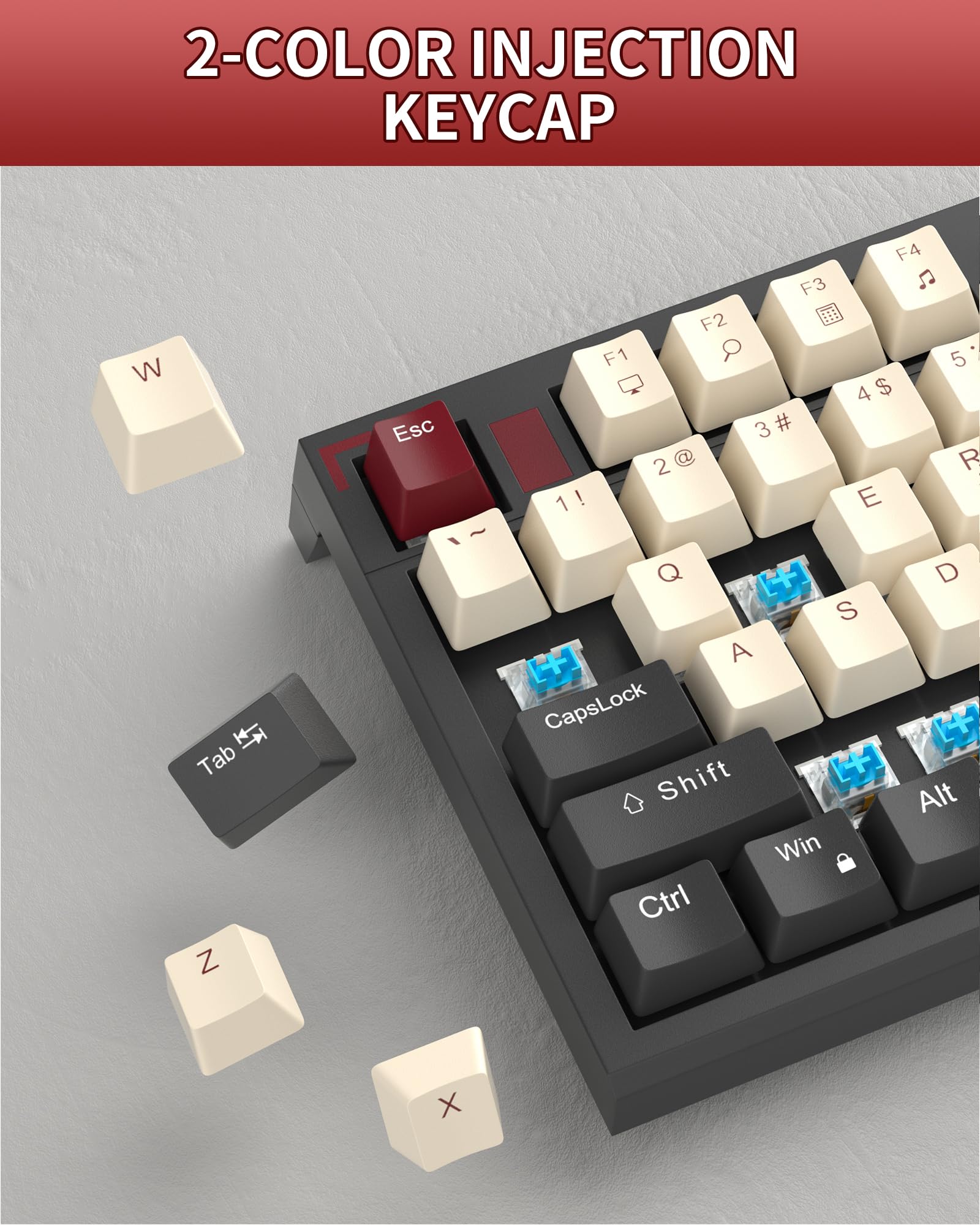 Snapklik.com : Compact 80% Mechanical Gaming Keyboard, Wired Tkl Keyboard