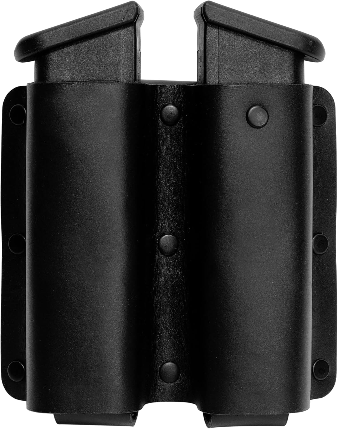 Amazon.com : Buffalo Leather Dual Magazine Holder 9mm .40 .45 .380 ...