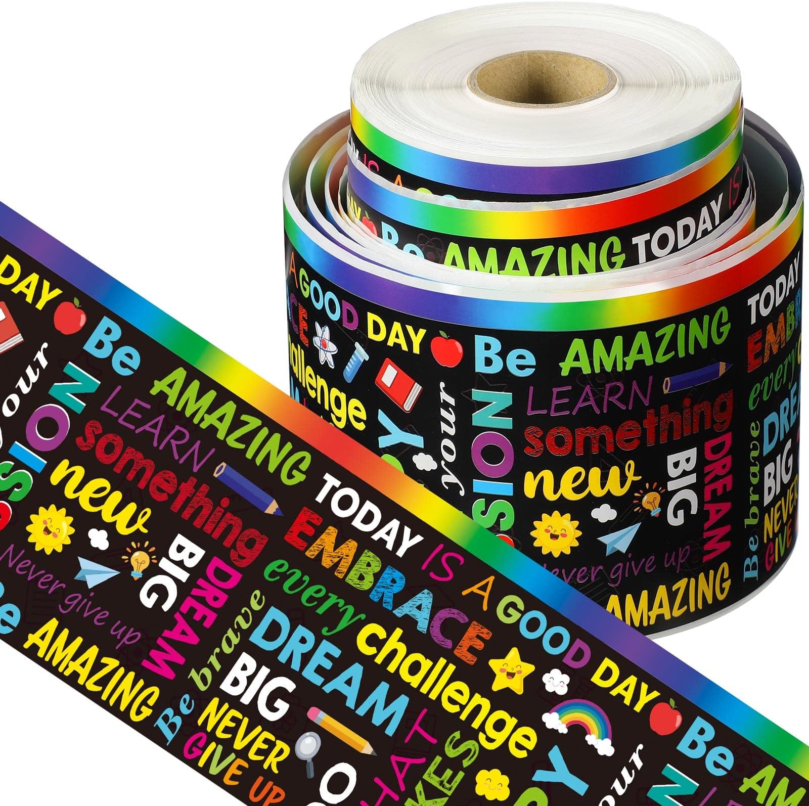 Amazon.com: Inspirational Quote Bulletin Board Borders Waterproof ...